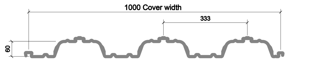 TR60+ Metal Floor Decking - SMD Thrudeck
